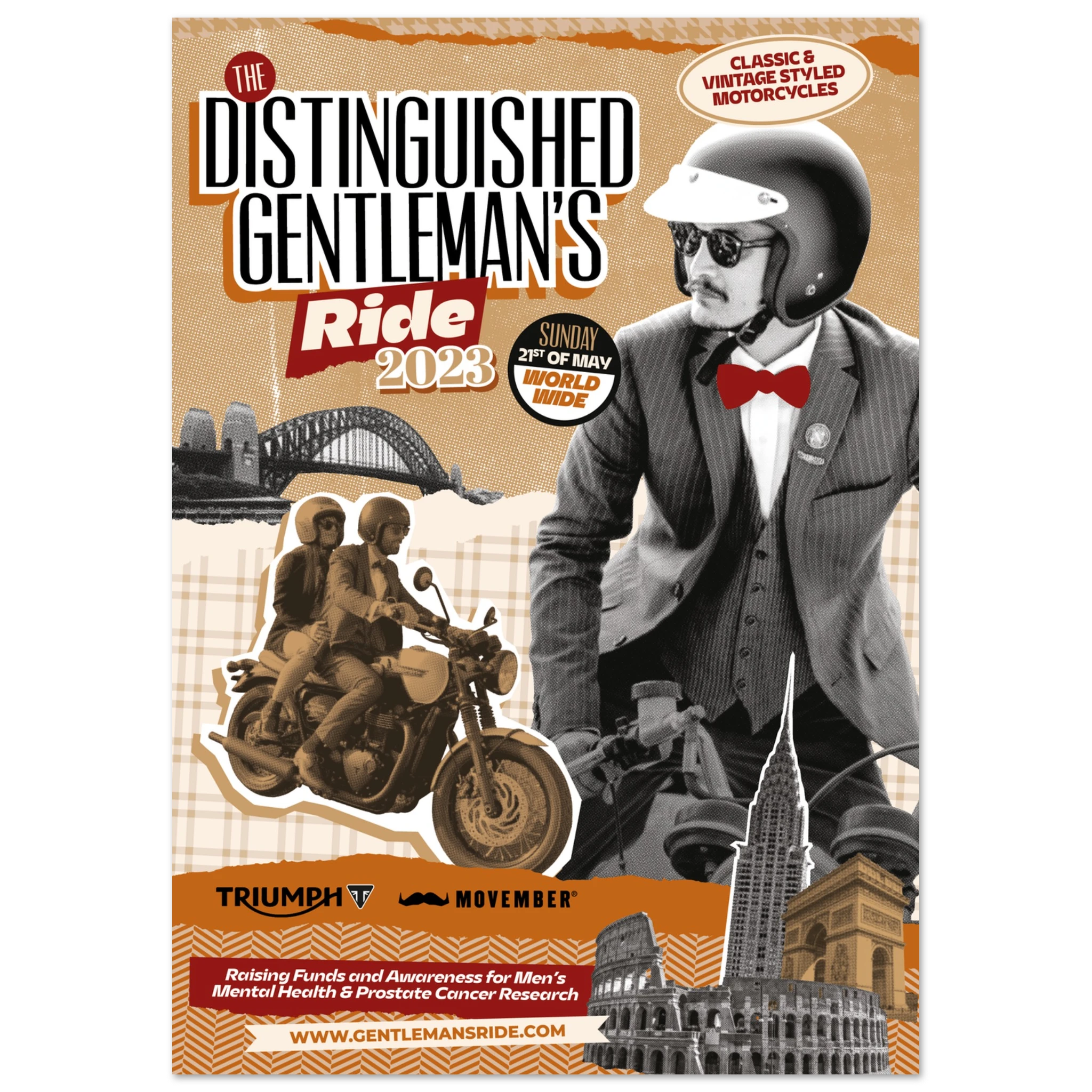 DGR 2023 Event Poster (A2 Size) – The Distinguished Gentleman's Ride